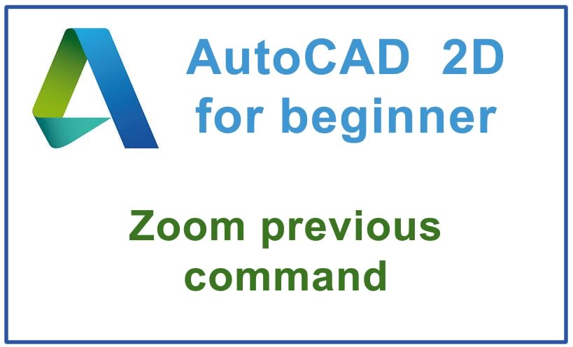 How to use Zoom previous command | Tutorial AutoCAD