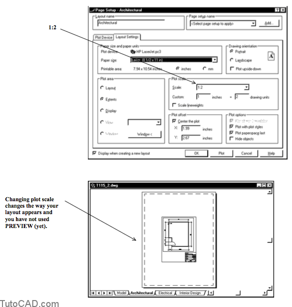 How to create a page Setup For Layouts | Tutorial AutoCAD