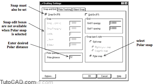 Polar Tracking & Direct Distance Entry | Tutorial AutoCAD