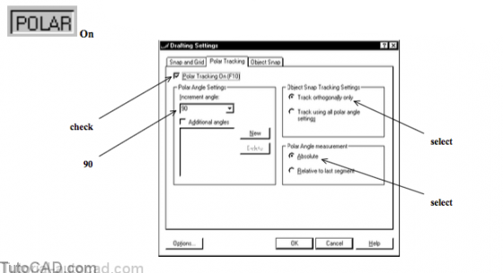 Polar Tracking & Direct Distance Entry | Tutorial AutoCAD