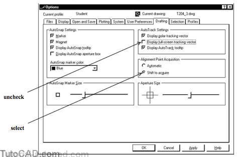 Tracking With Alignment Points | Tutorial AutoCAD