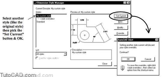 Overriding Dimension Styles | Tutorial AutoCAD