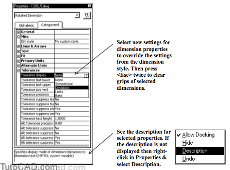Overriding Dimension Styles | Tutorial AutoCAD