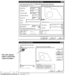 Sub Styles For Specific Dimension Types | Tutorial AutoCAD