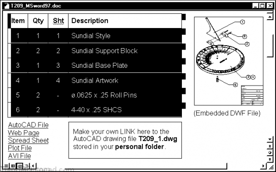 Object Linking And Embedding Ole Tutorial Autocad 7659
