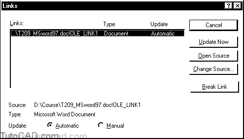 Object Linking & Embedding – OLE | Tutorial AutoCAD
