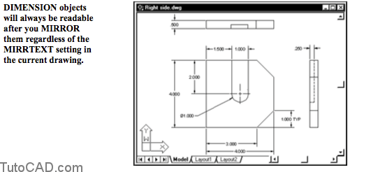 How to use MIRROR command | Tutorial AutoCAD