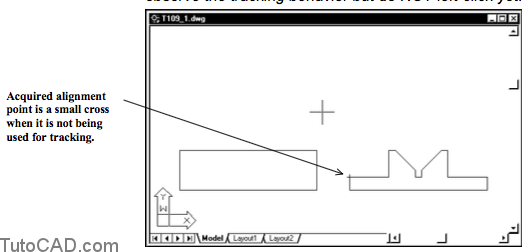 How To Use Automatic Object Snap Tracking Tutorial Autocad 4536