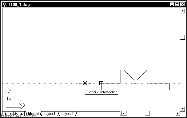 How To Use Automatic Object Snap Tracking Tutorial Autocad 0342