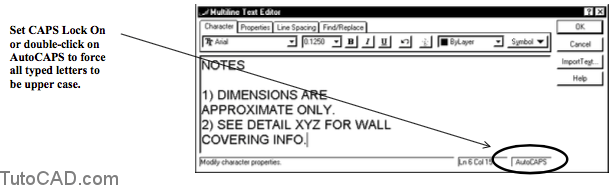 How To Use Multiline Mtext Objects Tutorial Autocad