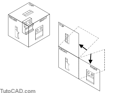 Orthographic UCSs in a 3D drawing | Tutorial AutoCAD
