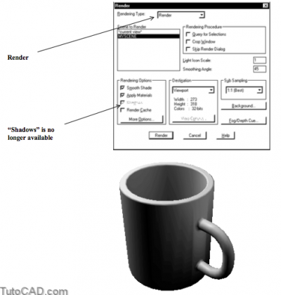 Rendering Overview in 3D drawing | Tutorial AutoCAD