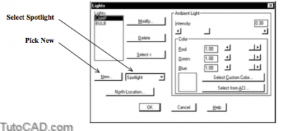 Creating Lights & Defining Scenes | Tutorial AutoCAD
